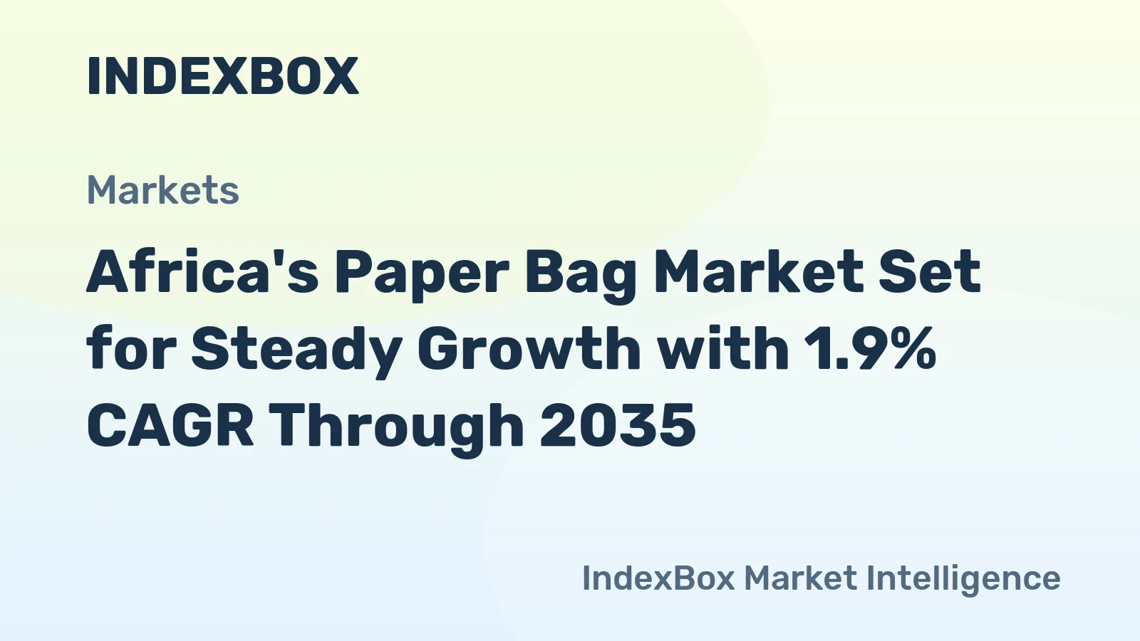 Africa's Paper Bag Market Set for Steady Growth with 1.9% CAGR Through 2035