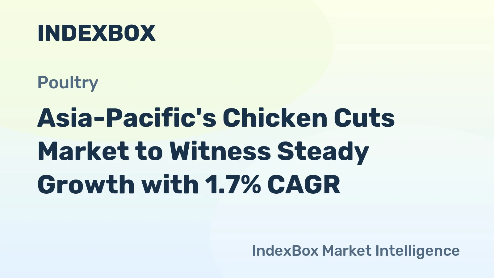 Asia-Pacific's Chicken Cuts Market to Witness Steady Growth with 1.7% CAGR