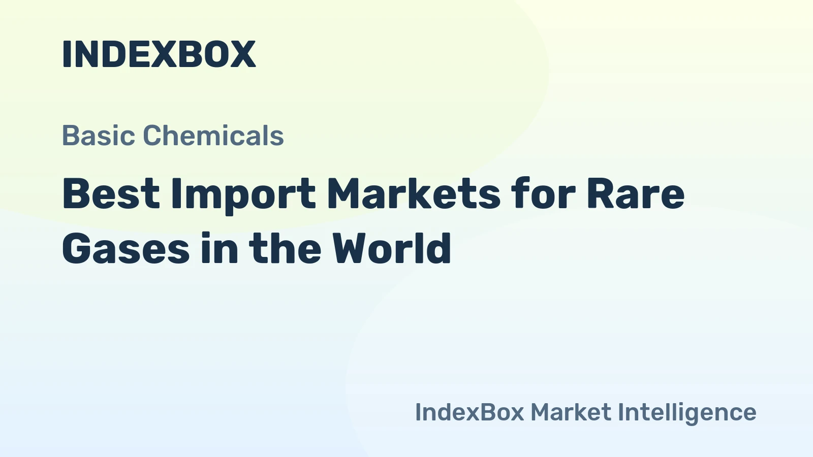 Best Import Markets for Rare Gases in the World