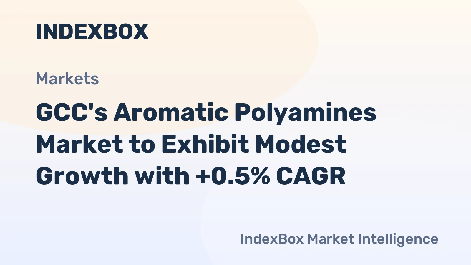 GCC's Aromatic Polyamines Market to Exhibit Modest Growth with +0.5% CAGR