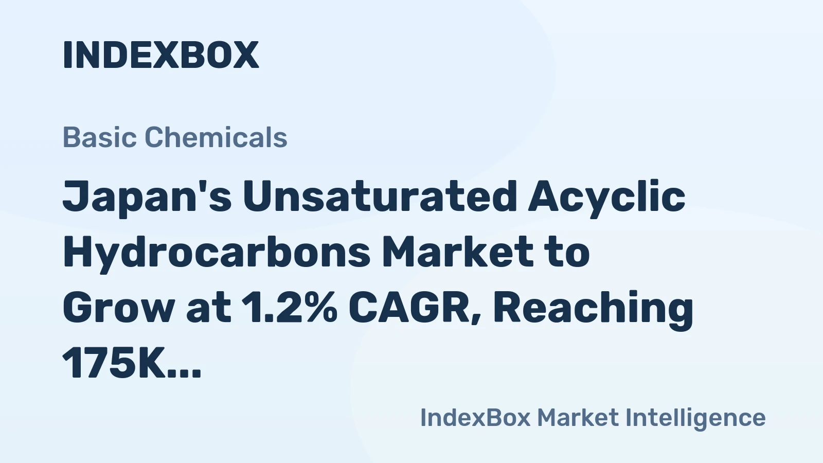 Japan's Unsaturated Acyclic Hydrocarbons Market to Grow at 1.2% CAGR, Reaching 175K Tons by 2035