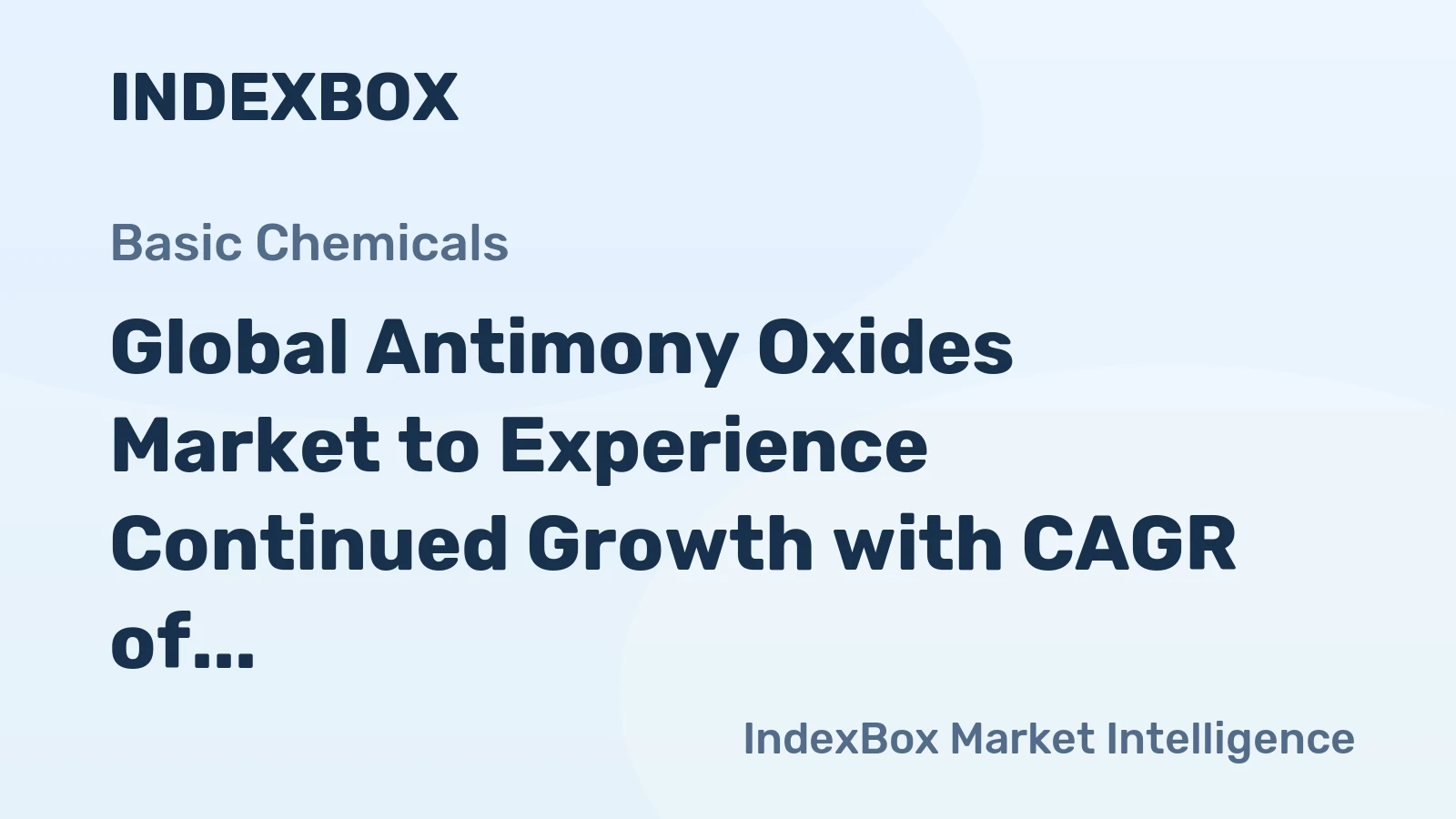 Global Antimony Oxides Market to Experience Continued Growth with CAGR of +1.4% through 2035