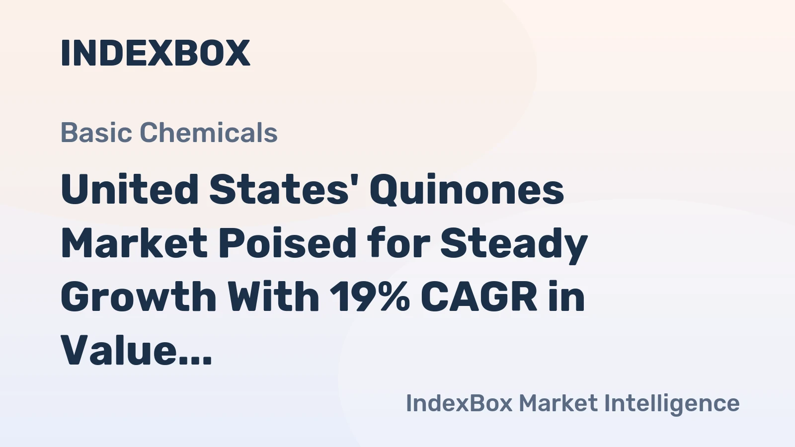 United States' Quinones Market Poised for Steady Growth With 19% CAGR in Value Through 2035