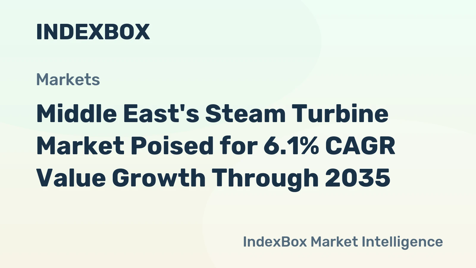 Middle East's Steam Turbine Market Poised for 6.1% CAGR Value Growth Through 2035