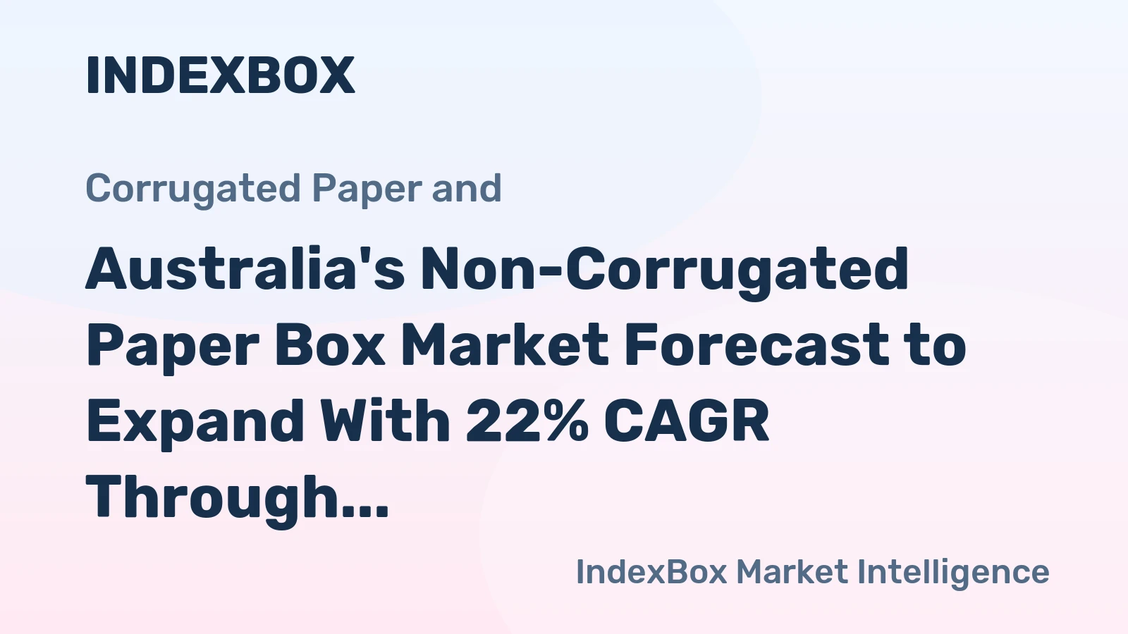 Australia's Non-Corrugated Paper Box Market Forecast to Expand With 22% CAGR Through 2035