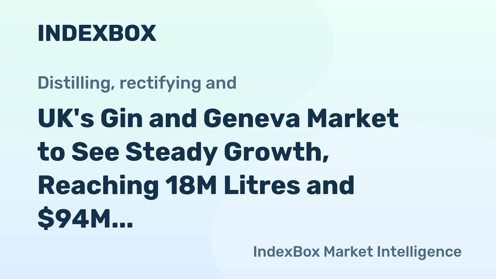 UK's Gin and Geneva Market to See Steady Growth, Reaching 18M Litres and $94M by 2035
