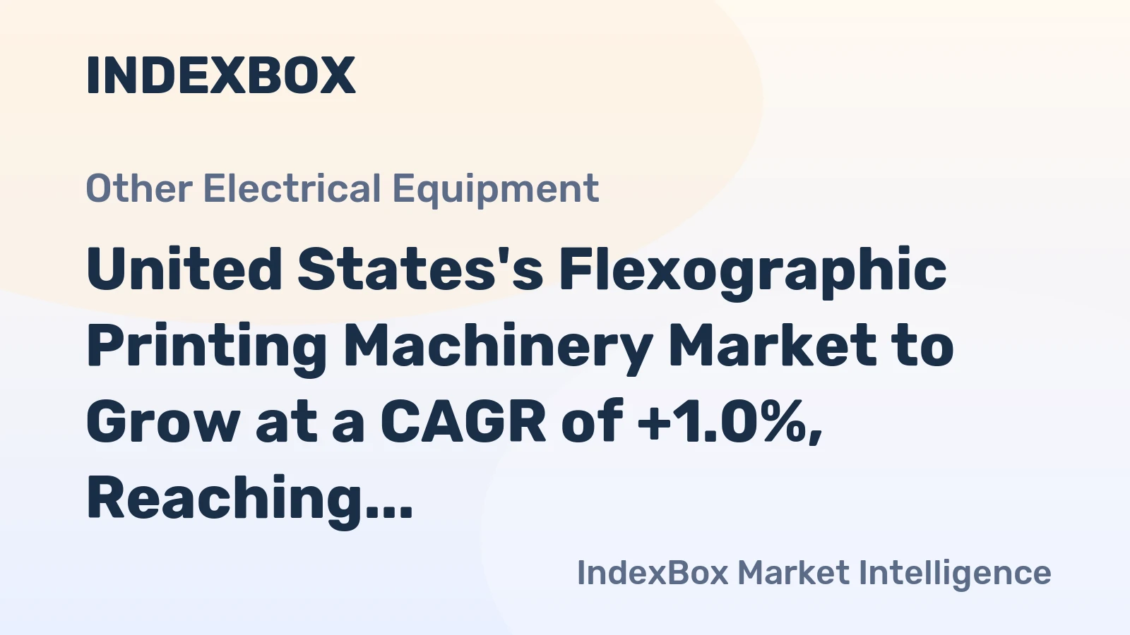 United States's Flexographic Printing Machinery Market to Grow at a CAGR of +1.0%, Reaching $247M by 2035