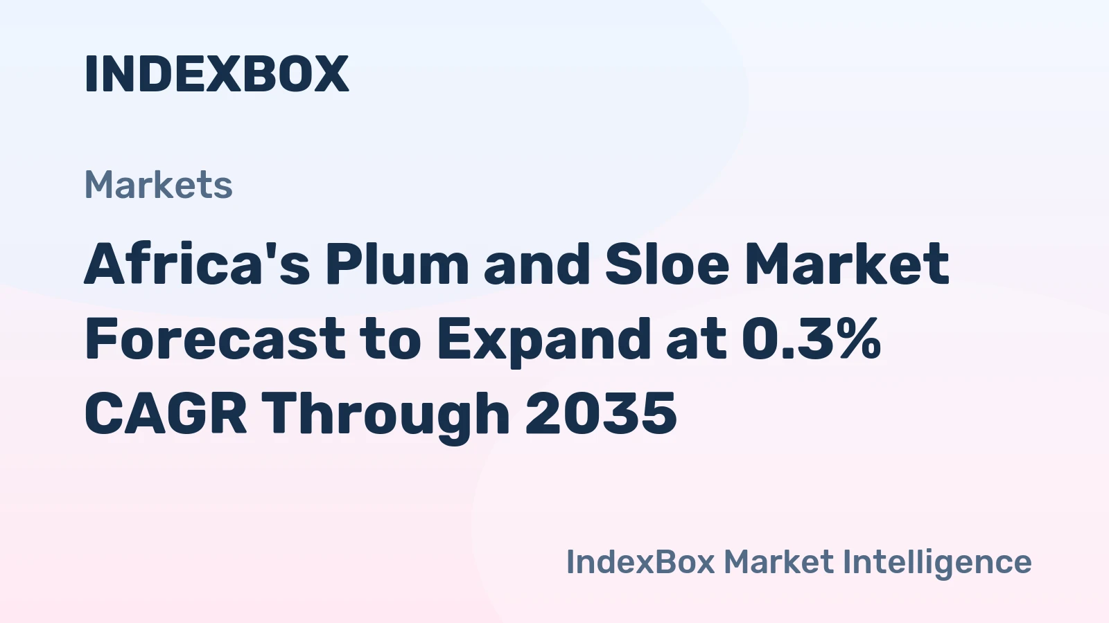 Africa's Plum and Sloe Market Forecast to Expand at 0.3% CAGR Through 2035