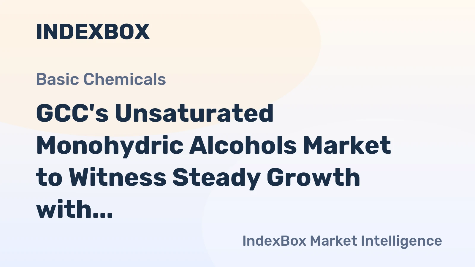 GCC's Unsaturated Monohydric Alcohols Market to Witness Steady Growth with +1.5% CAGR Increase in Volume and +3.0% CAGR Increase in Value from 2024-2035