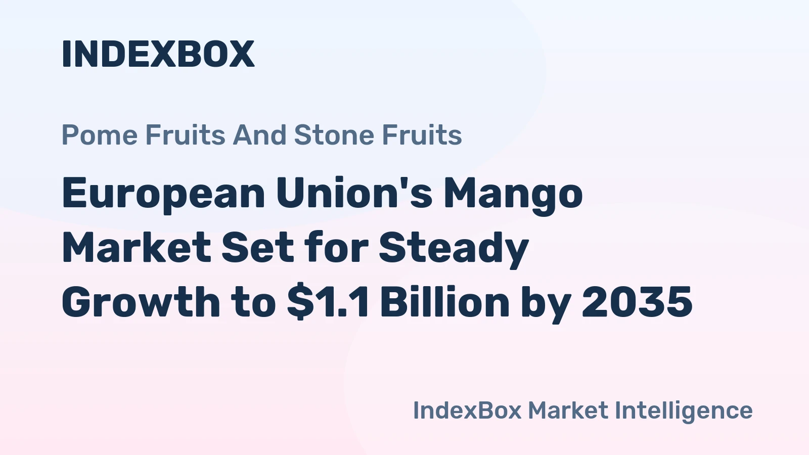 European Union's Mango Market Set for Steady Growth to $1.1 Billion by 2035