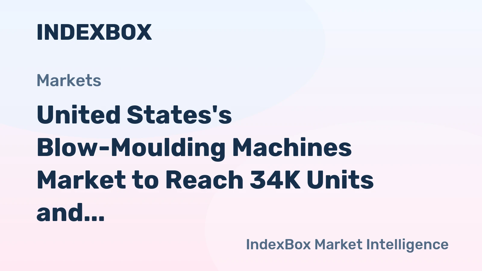 United States's Blow-Moulding Machines Market to Reach 34K Units and $1.2B Value by 2035