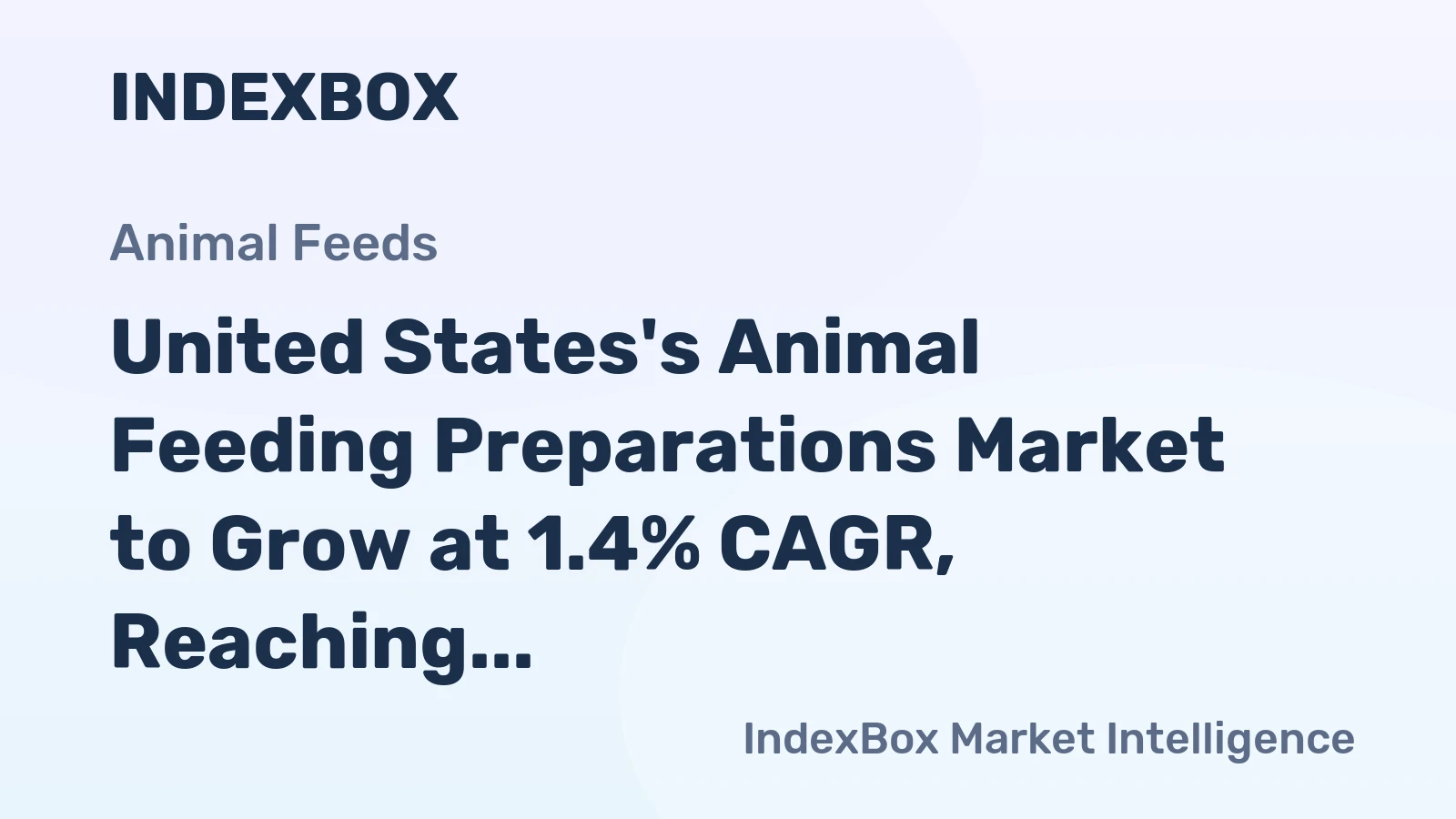 United States's Animal Feeding Preparations Market to Grow at 1.4% CAGR, Reaching $61.1B by 2035
