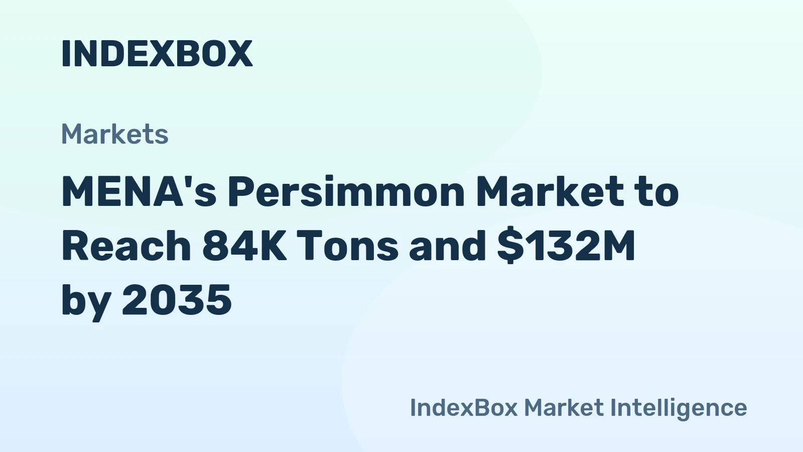 MENA's Persimmon Market to Reach 84K Tons and $132M by 2035