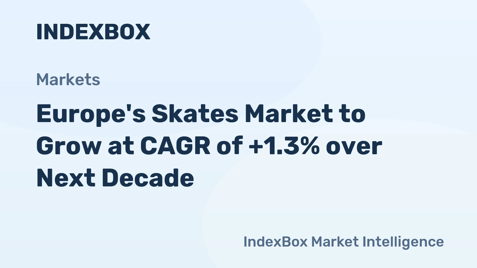 Europe's Skates Market to Grow at CAGR of +1.3% over Next Decade