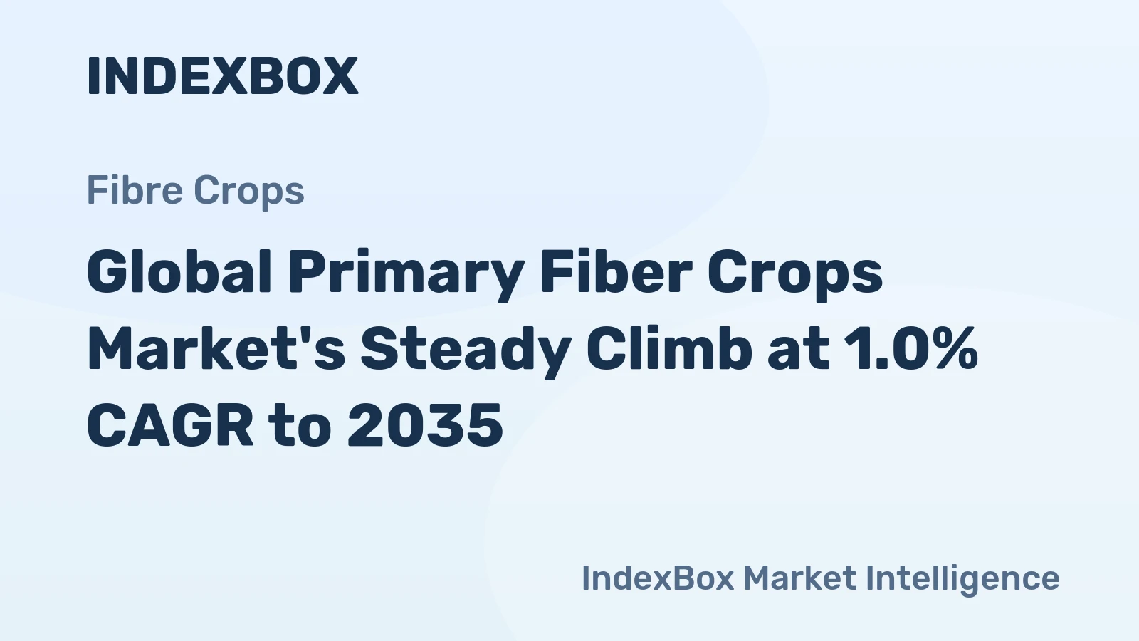 Global Primary Fiber Crops Market's Steady Climb at 1.0% CAGR to 2035