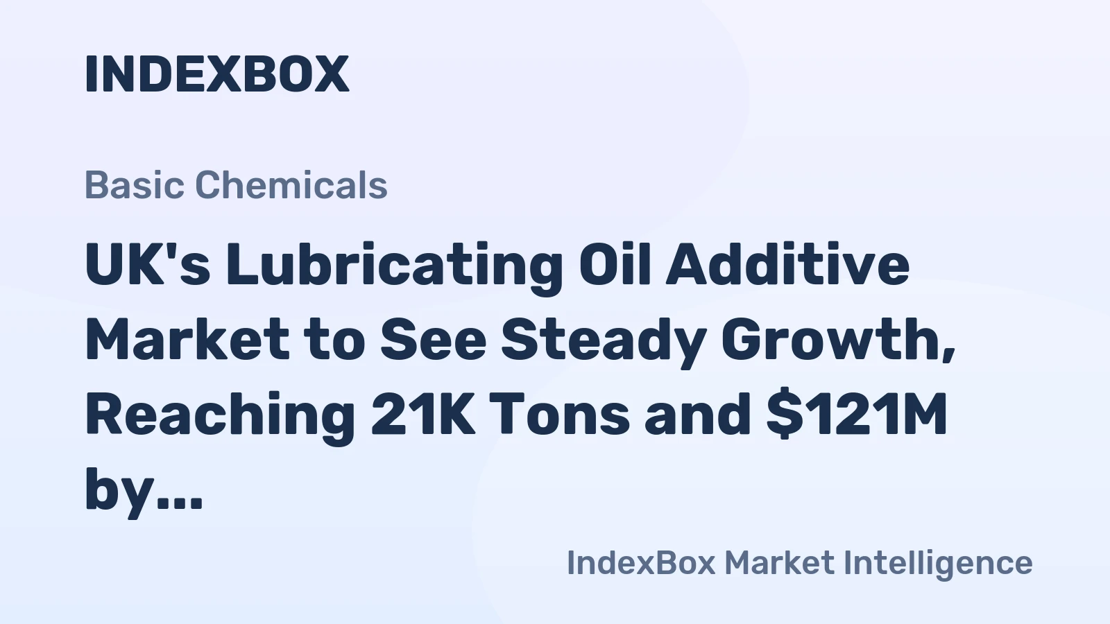 UK's Lubricating Oil Additive Market to See Steady Growth, Reaching 21K Tons and $121M by 2035
