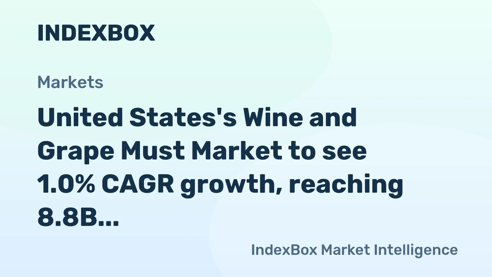 United States's Wine and Grape Must Market to see 1.0% CAGR growth, reaching 8.8B litres by 2035