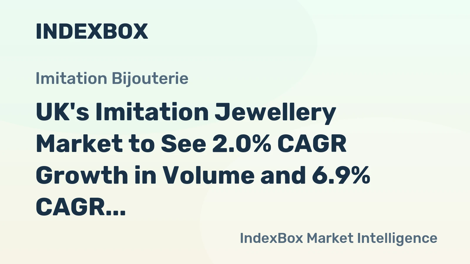 UK's Imitation Jewellery Market to See 2.0% CAGR Growth in Volume and 6.9% CAGR Growth in Value from 2024 to 2035