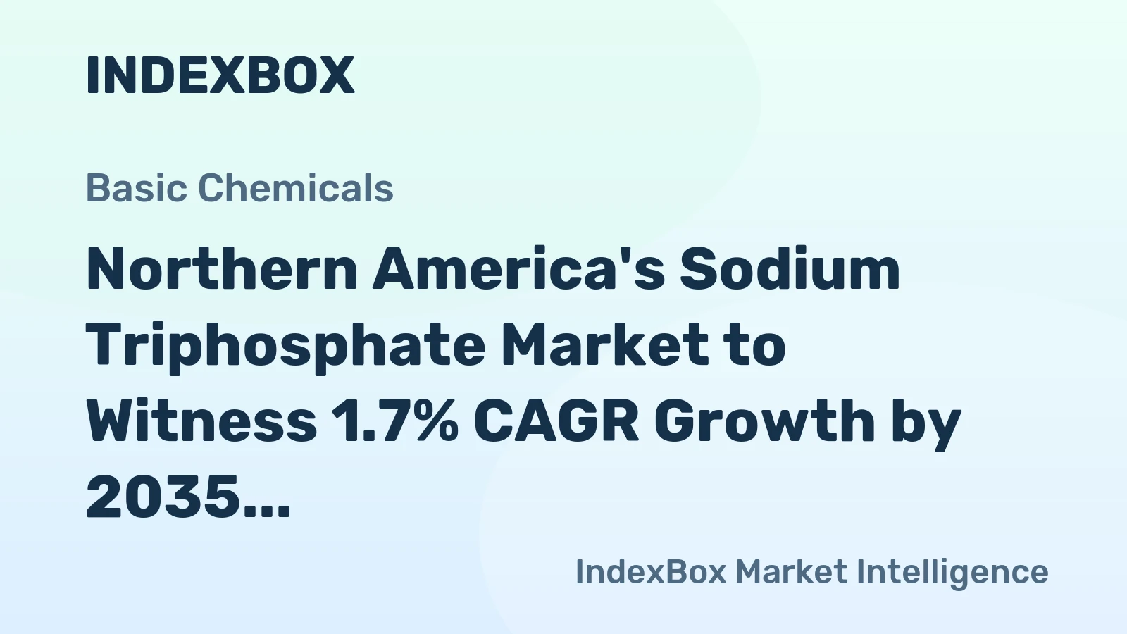 Northern America's Sodium Triphosphate Market to Witness 1.7% CAGR Growth by 2035