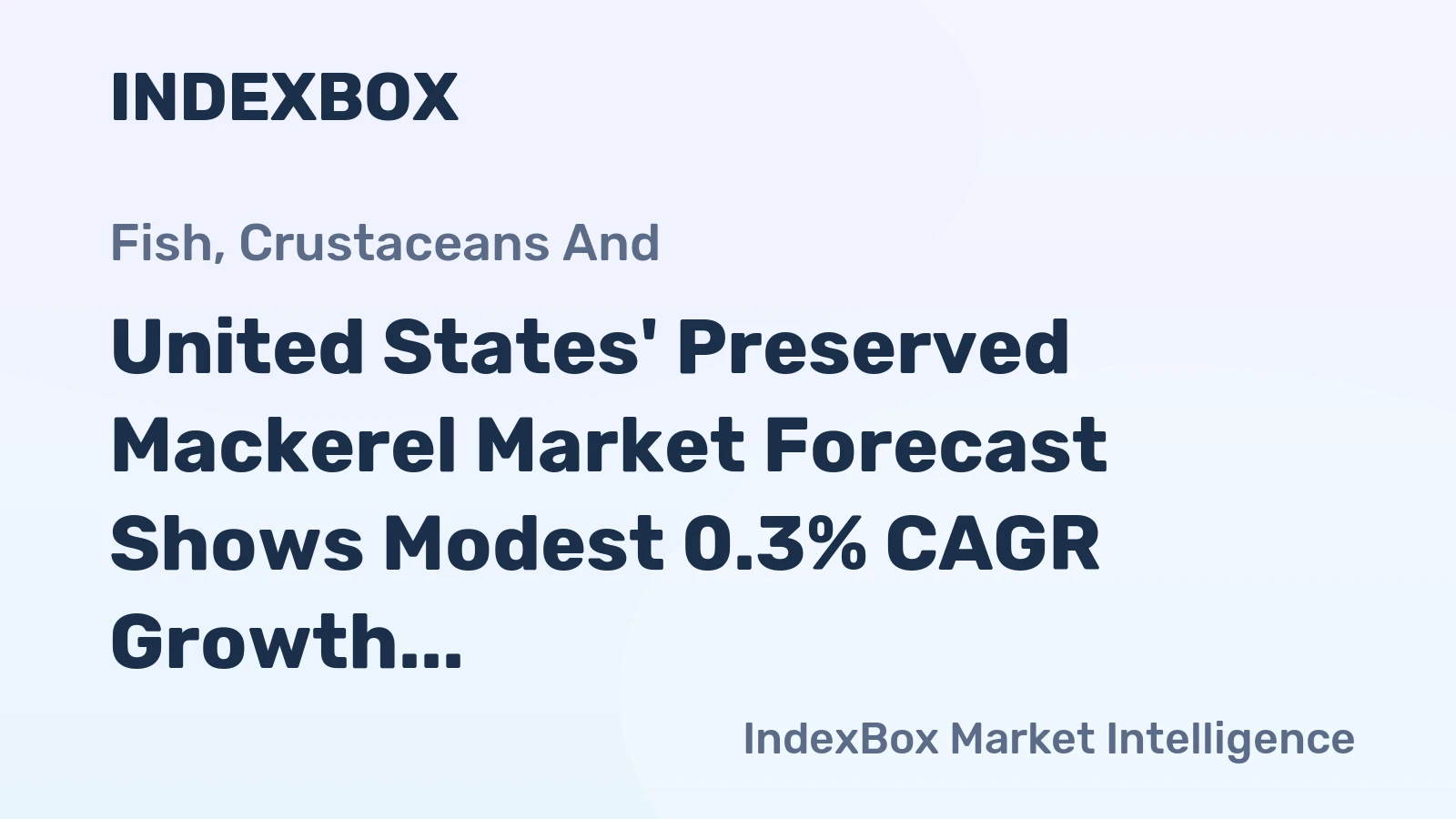 United States' Preserved Mackerel Market Forecast Shows Modest 0.3% CAGR Growth Through 2035