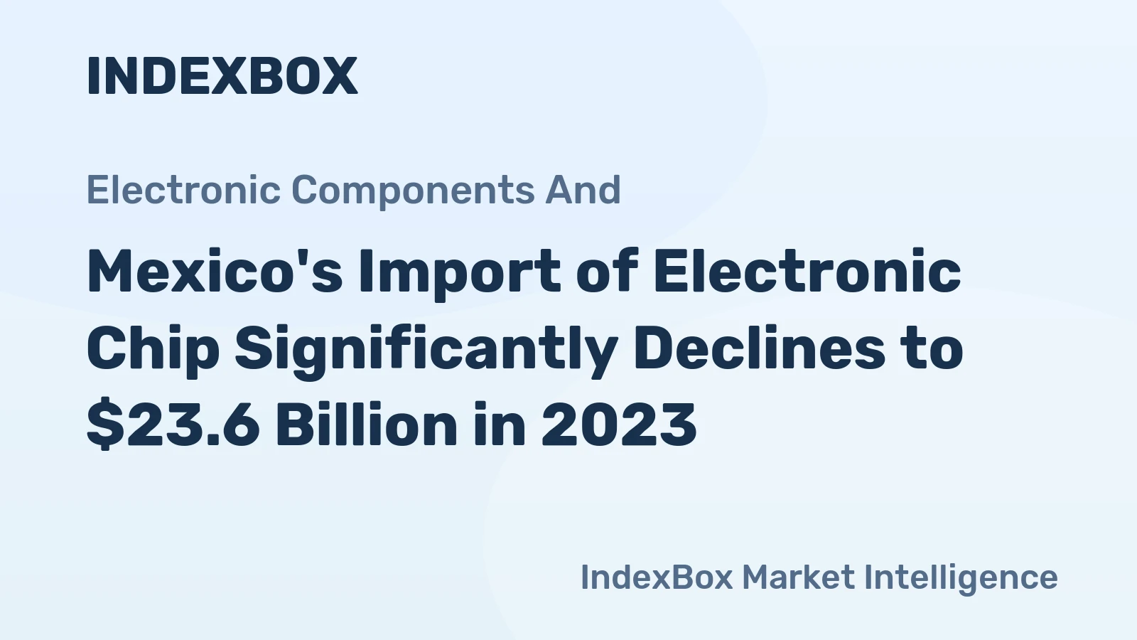 Mexico's Import of Electronic Chip Significantly Declines to $23.6 Billion in 2023