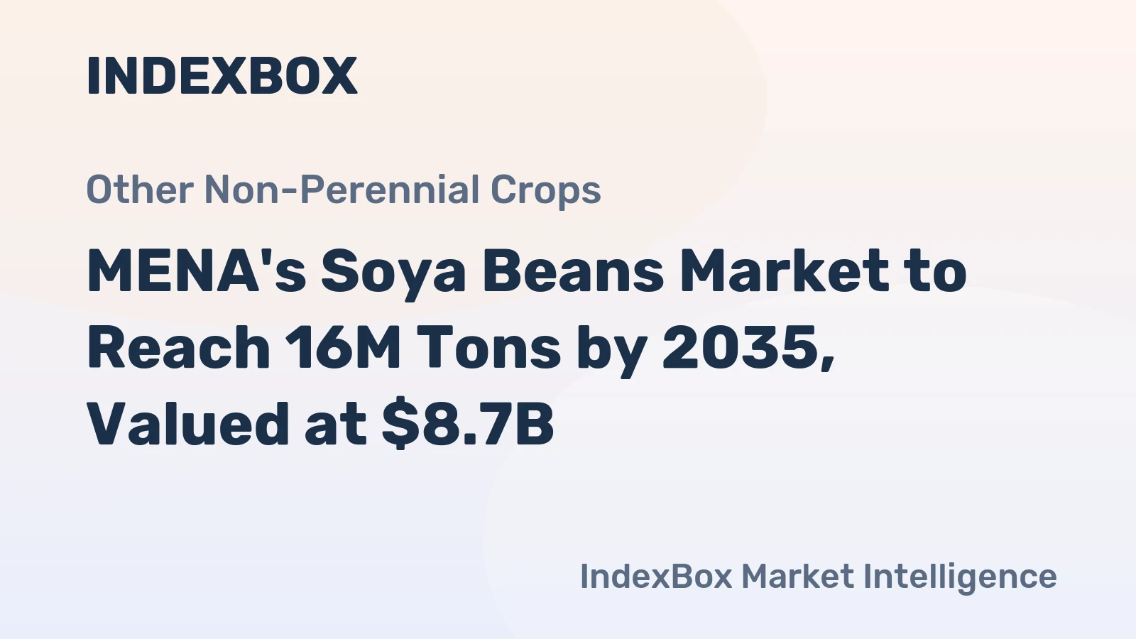 MENA's Soya Beans Market to Reach 16M Tons by 2035, Valued at $8.7B