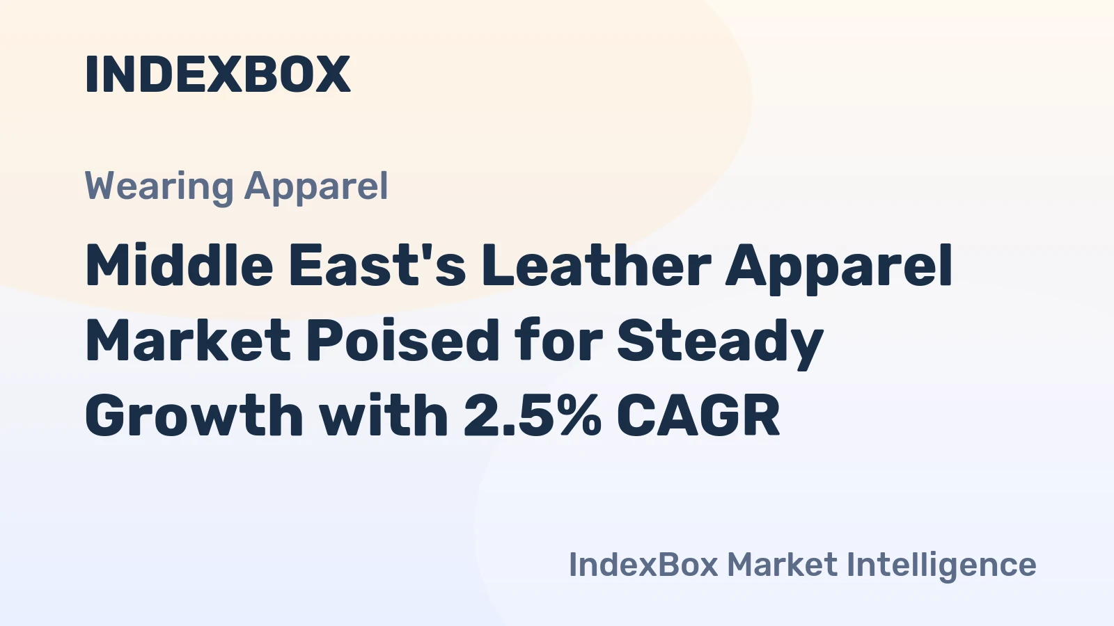 Middle East's Leather Apparel Market Poised for Steady Growth with 2.5% CAGR