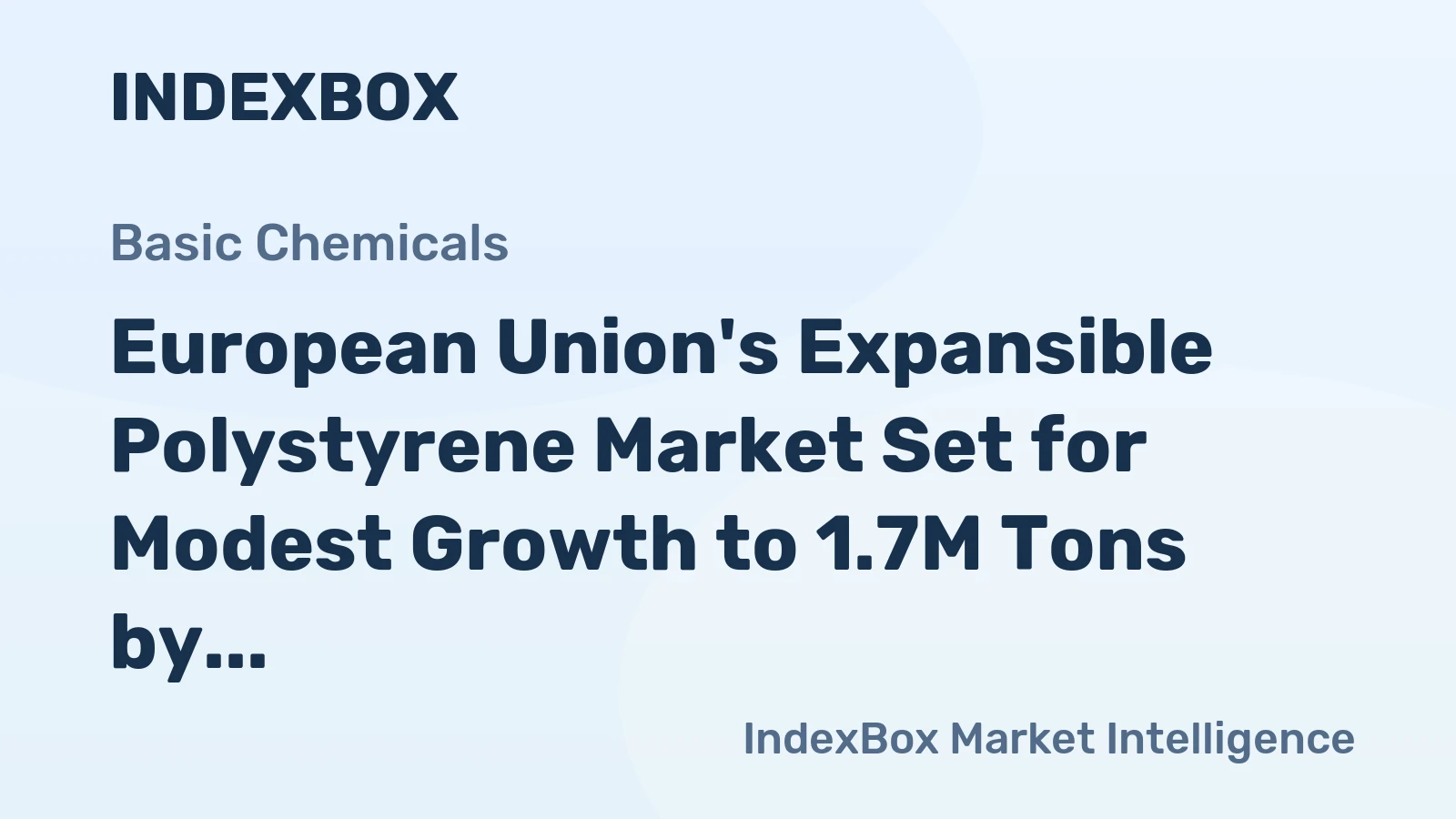 European Union's Expansible Polystyrene Market Set for Modest Growth to 1.7M Tons by 2035