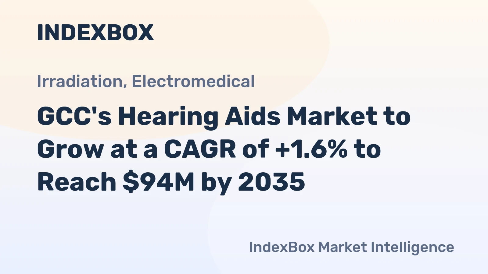 GCC's Hearing Aids Market to Grow at a CAGR of +1.6% to Reach $94M by 2035