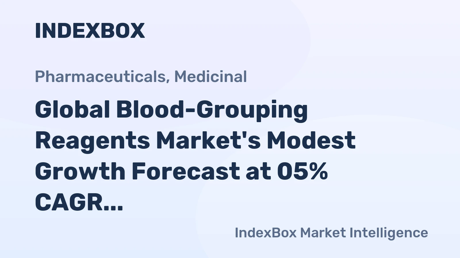Global Blood-Grouping Reagents Market's Modest Growth Forecast at 05% CAGR Through 2035