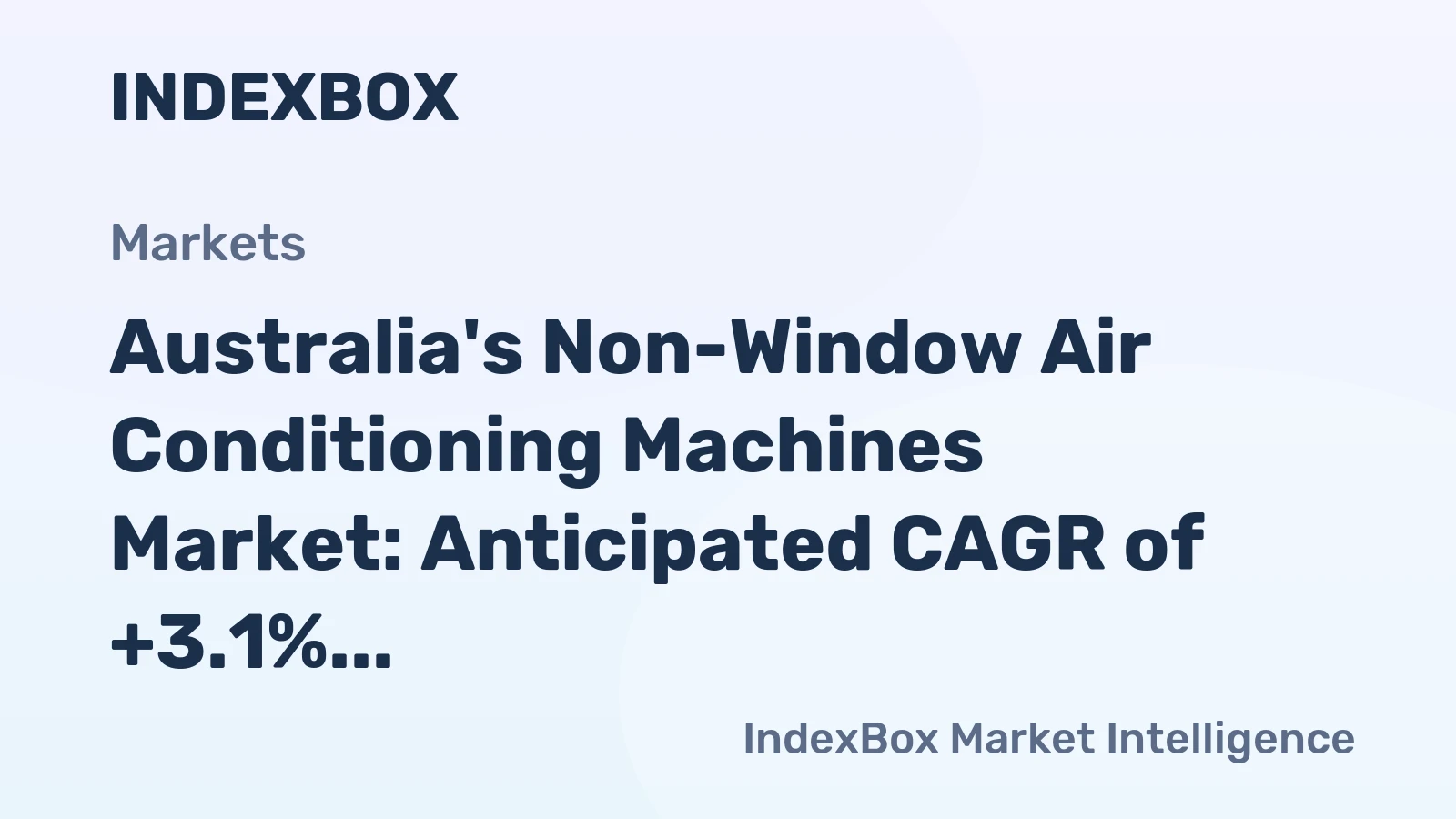 Australia's Non-Window Air Conditioning Machines Market: Anticipated CAGR of +3.1% in Volume and +4.4% in Value from 2024 to 2035