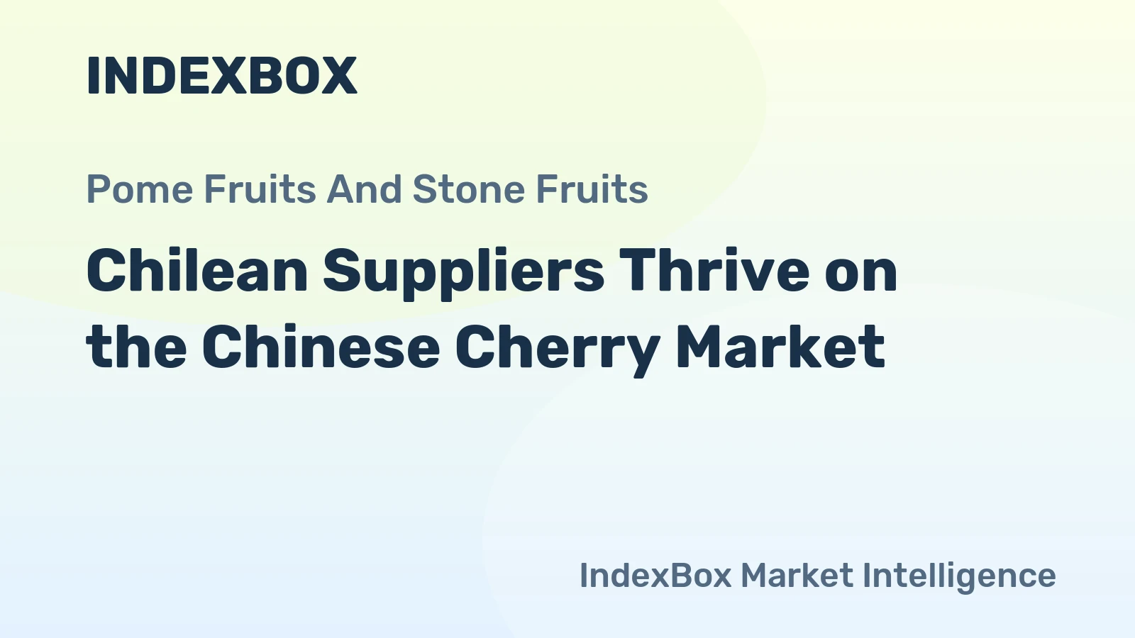 Chilean Suppliers Thrive on the Chinese Cherry Market