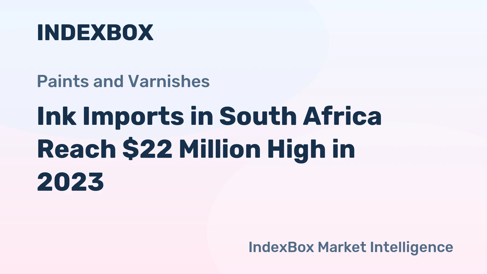 Ink Imports in South Africa Reach $22 Million High in 2023