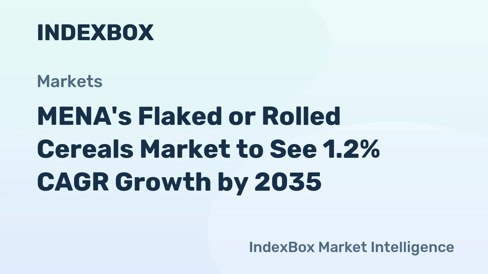 MENA's Flaked or Rolled Cereals Market to See 1.2% CAGR Growth by 2035