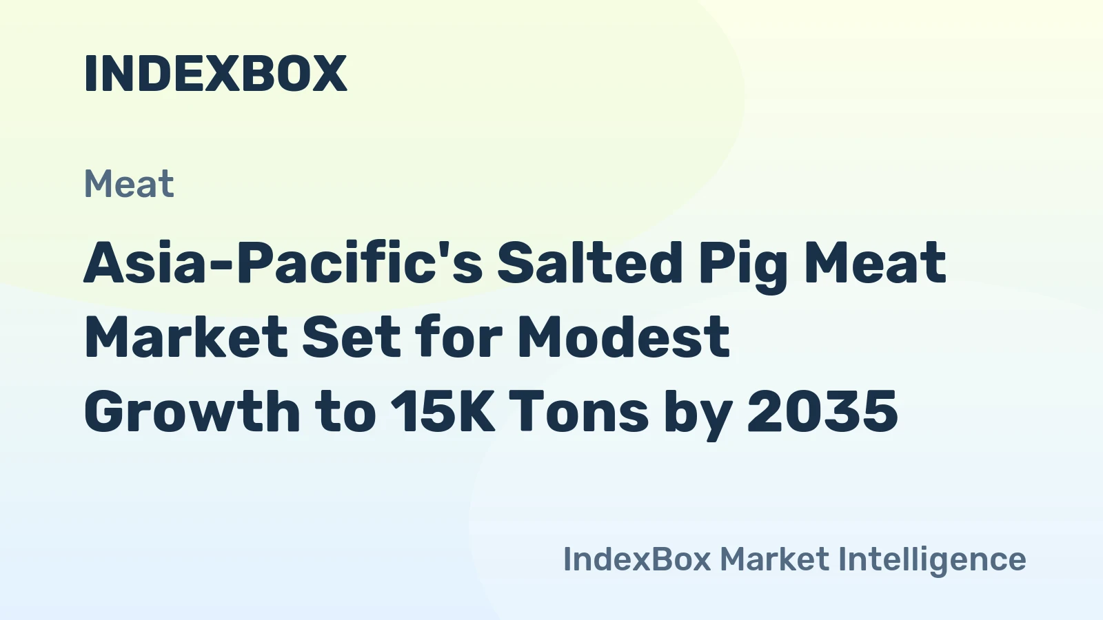 Asia-Pacific's Salted Pig Meat Market Set for Modest Growth to 15K Tons by 2035