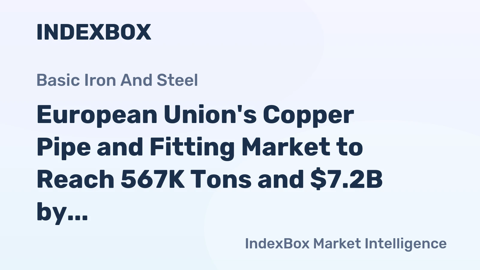 European Union's Copper Pipe and Fitting Market to Reach 567K Tons and $7.2B by 2035, Driven by Rising Demand