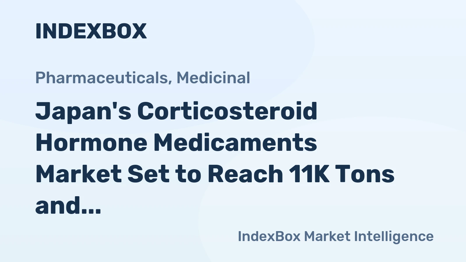 Japan's Corticosteroid Hormone Medicaments Market Set to Reach 11K Tons and $5.1 Billion by 2035