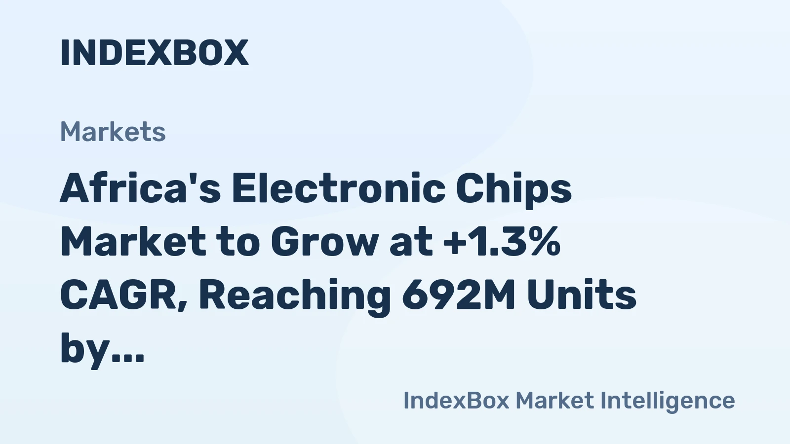 Africa's Electronic Chips Market to Grow at +1.3% CAGR, Reaching 692M Units by 2035