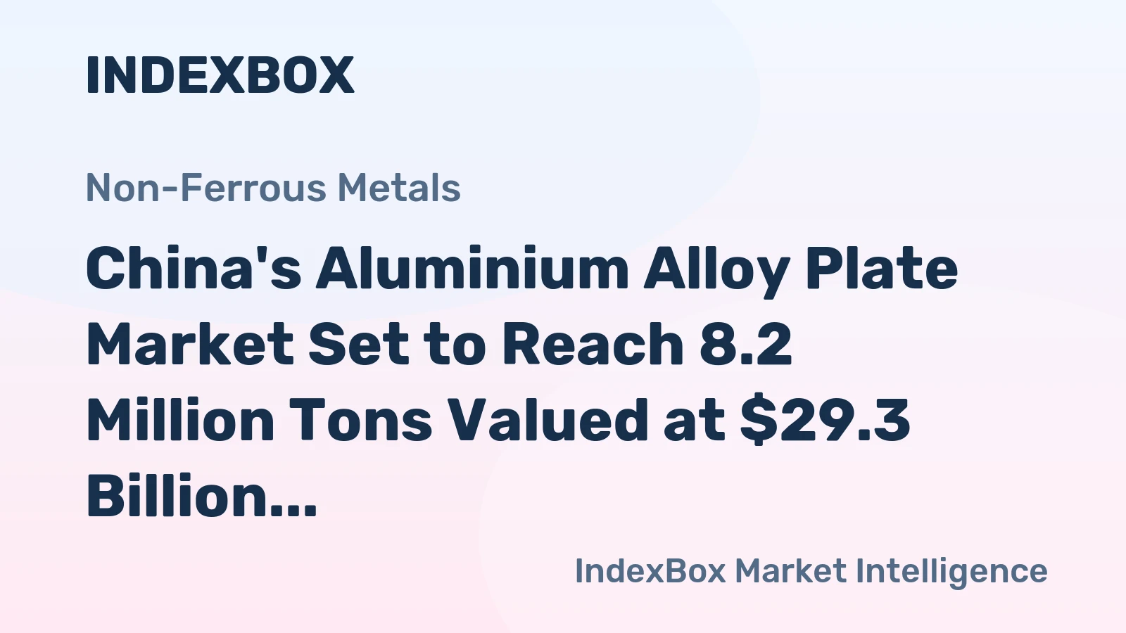 China's Aluminium Alloy Plate Market Set to Reach 8.2 Million Tons Valued at $29.3 Billion by 2035