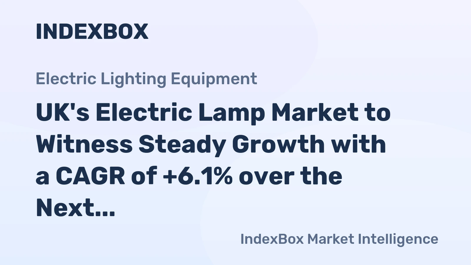UK's Electric Lamp Market to Witness Steady Growth with a CAGR of +6.1% over the Next Decade
