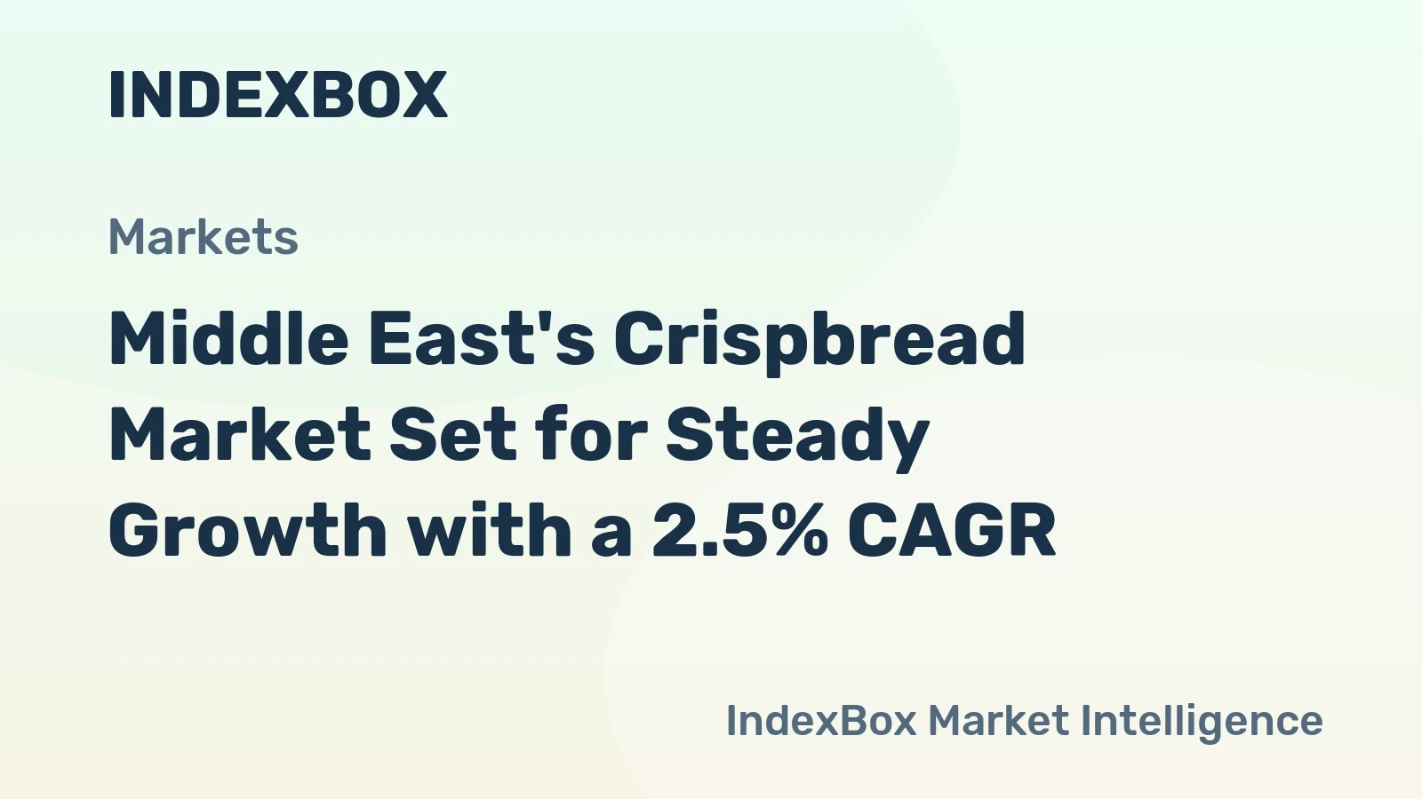 Middle East's Crispbread Market Set for Steady Growth with a 2.5% CAGR