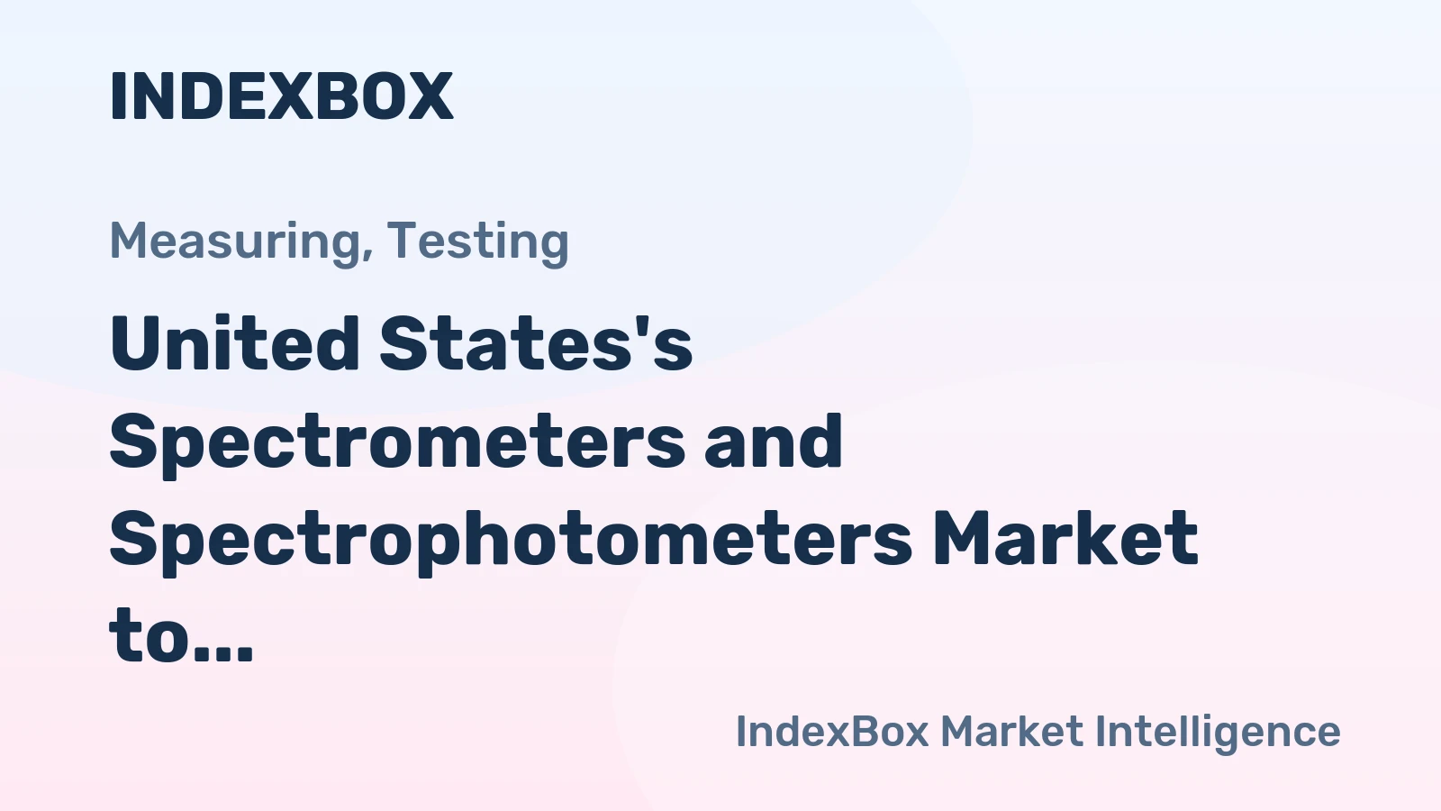 United States's Spectrometers and Spectrophotometers Market to Continue Upswing with +1.5% CAGR Forecasted