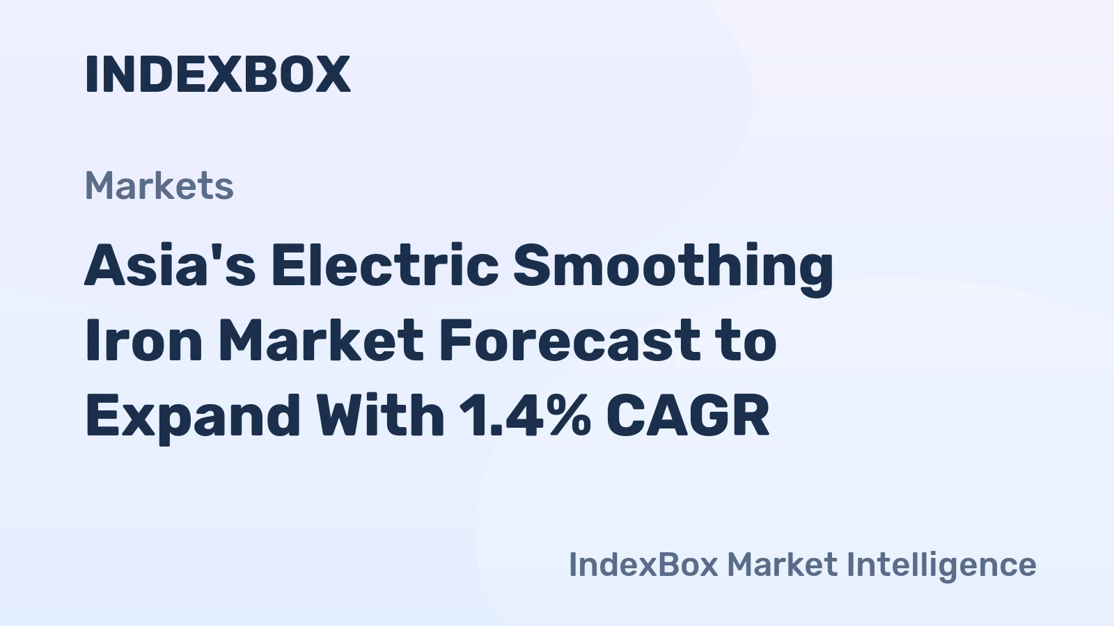 Asia's Electric Smoothing Iron Market Forecast to Expand With 1.4% CAGR