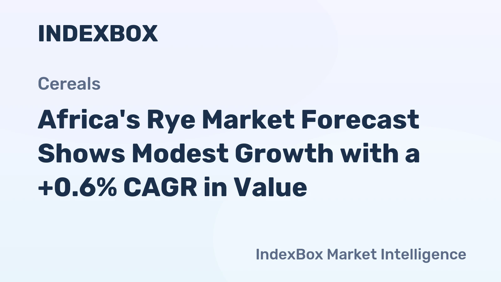 Africa's Rye Market Forecast Shows Modest Growth with a +0.6% CAGR in Value