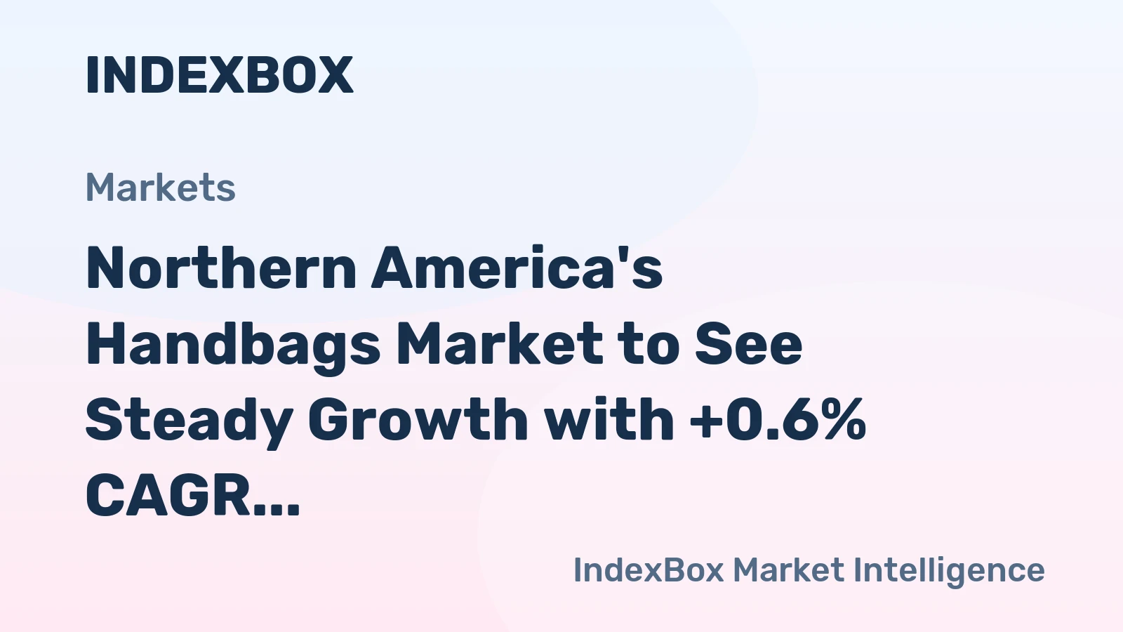 Northern America's Handbags Market to See Steady Growth with +0.6% CAGR from 2024 to 2035