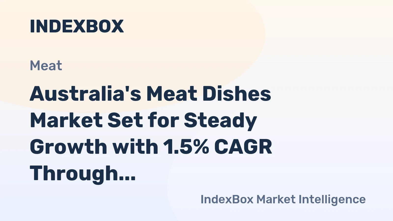 Australia's Meat Dishes Market Set for Steady Growth with 1.5% CAGR Through 2035