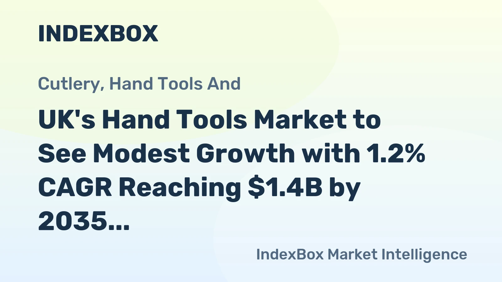 UK's Hand Tools Market to See Modest Growth with 1.2% CAGR Reaching $1.4B by 2035
