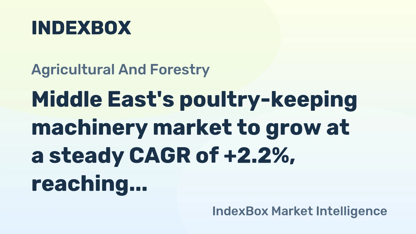 Middle East's poultry-keeping machinery market to grow at a steady CAGR of +2.2%, reaching $265M by 2035.