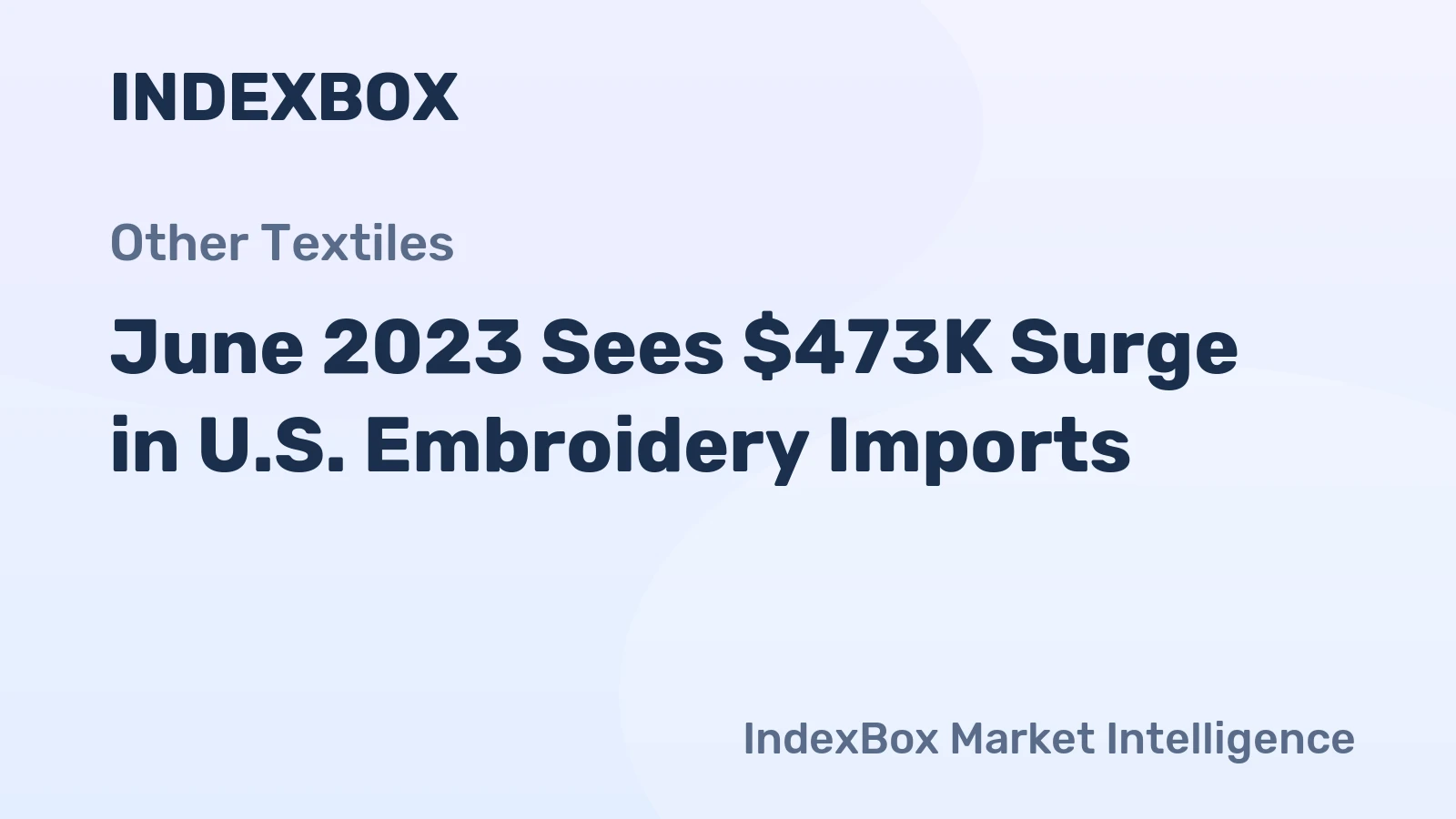 June 2023 Sees $473K Surge in U.S. Embroidery Imports