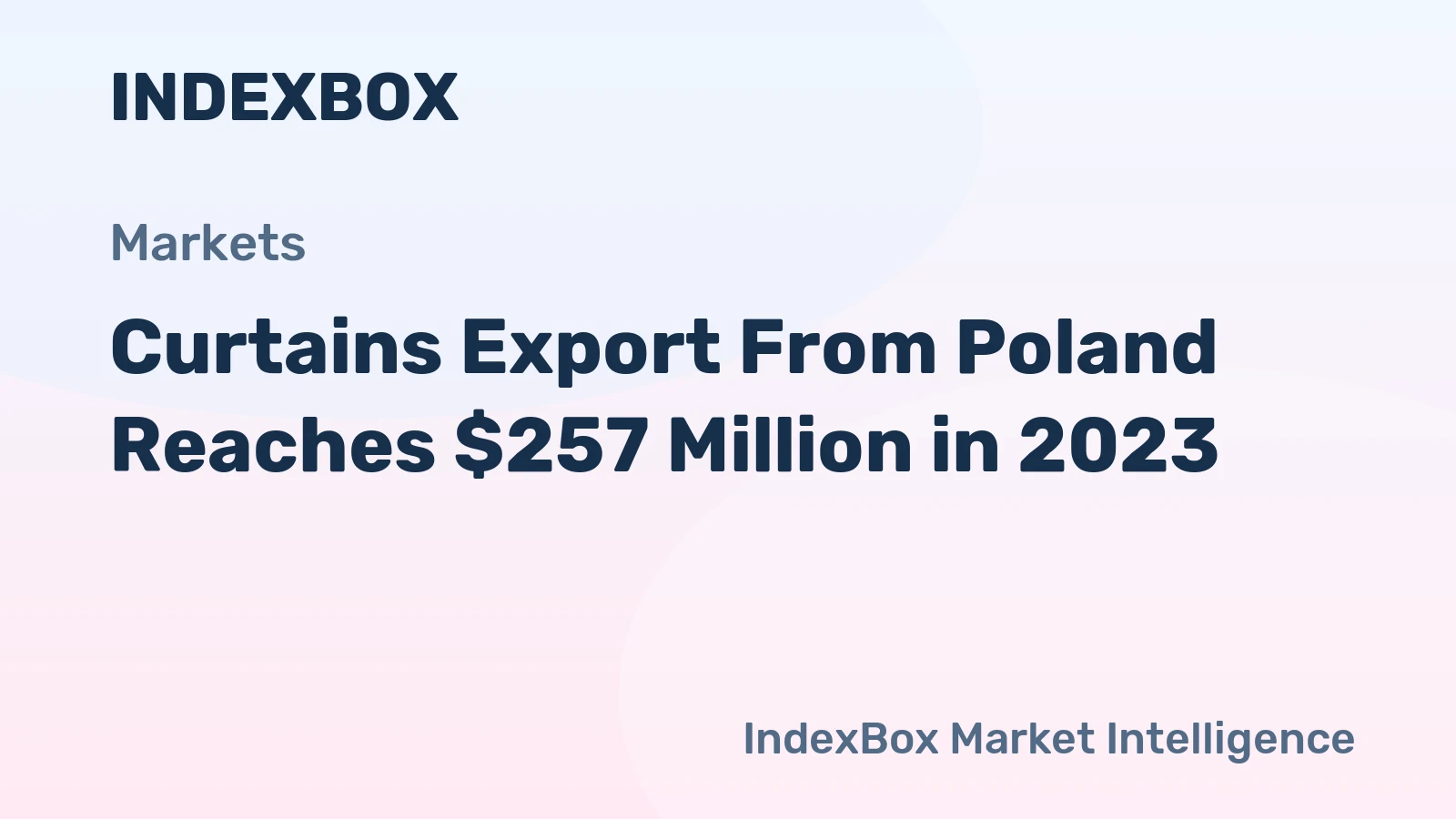 Curtains Export From Poland Reaches $257 Million in 2023